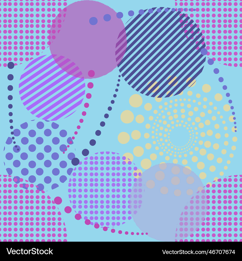 Abstract purple pantone seamless pattern circle Vector Image