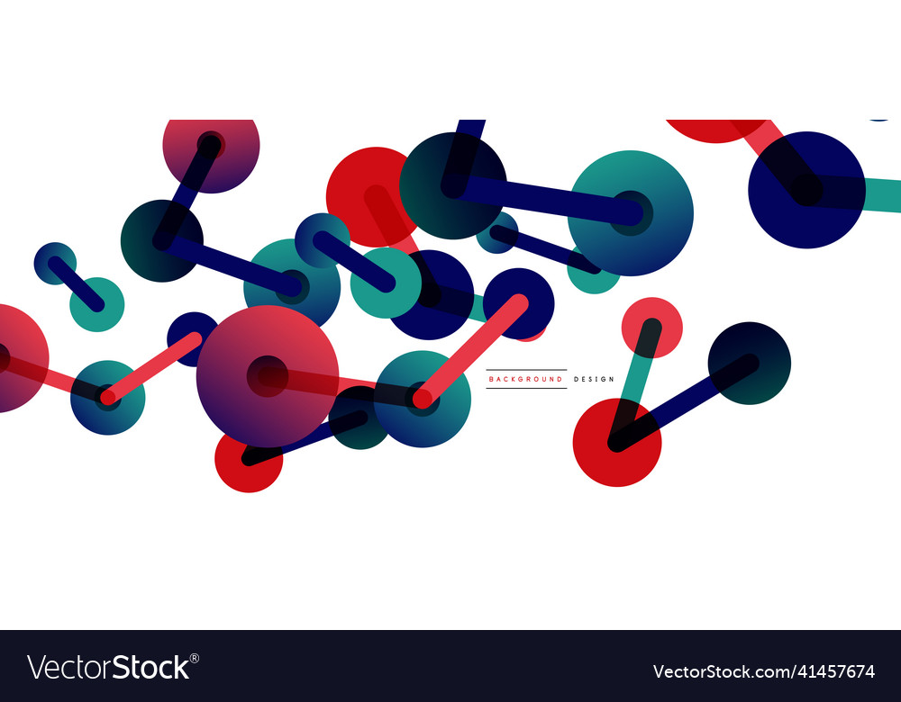 Network Concept Abstract Background Dots Vector Image