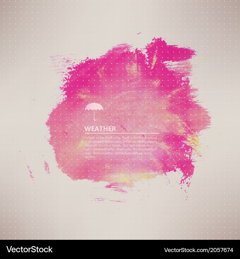 Watercolor texture pink grunge paper template Vector Image