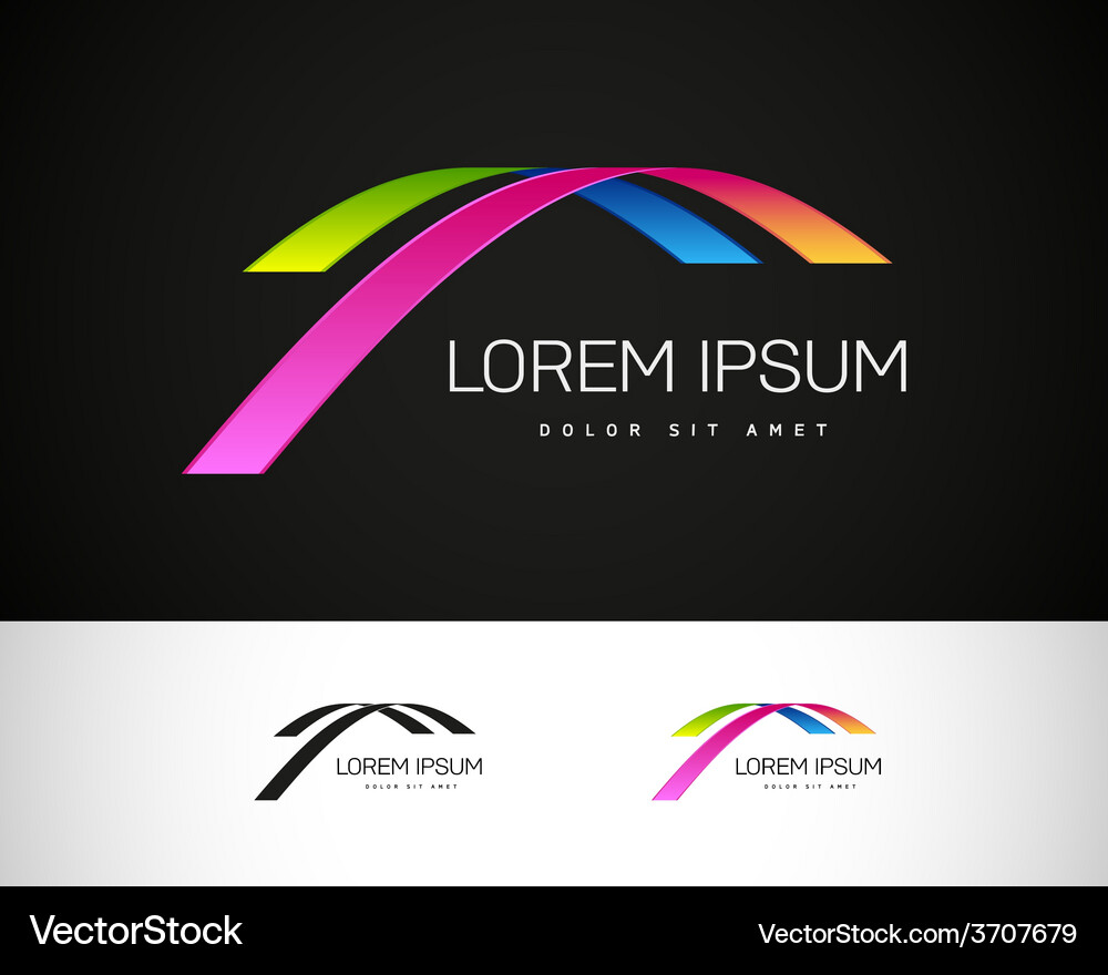 Abstract logo design template Royalty Free Vector Image