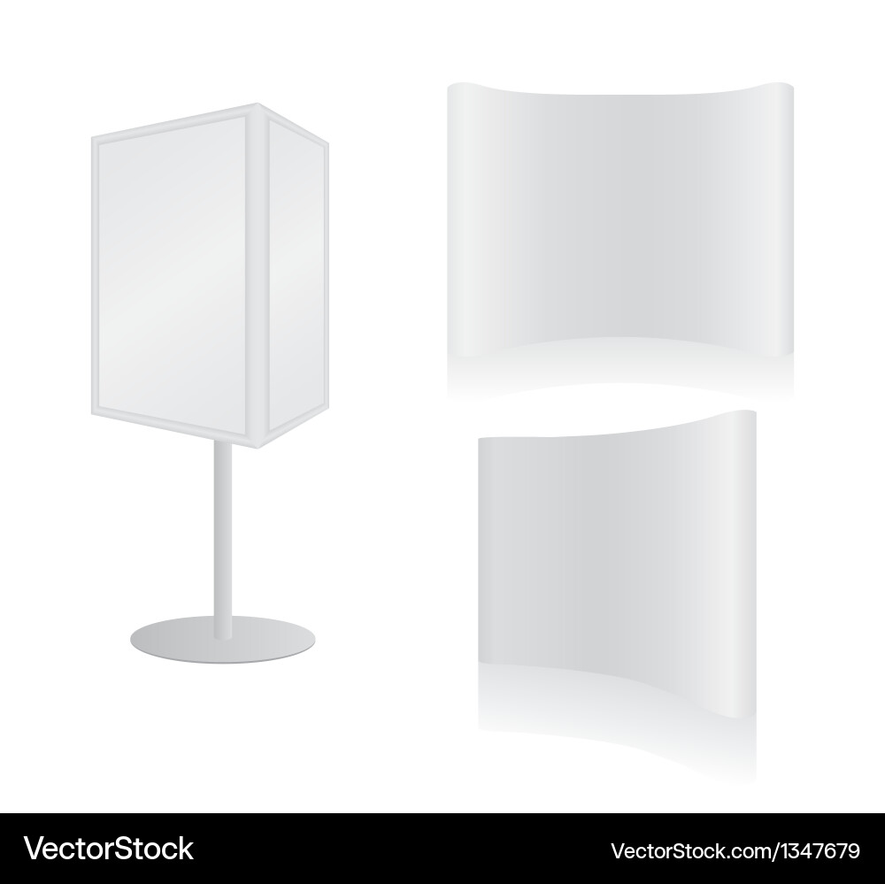 Blank advertising banner Royalty Free Vector Image