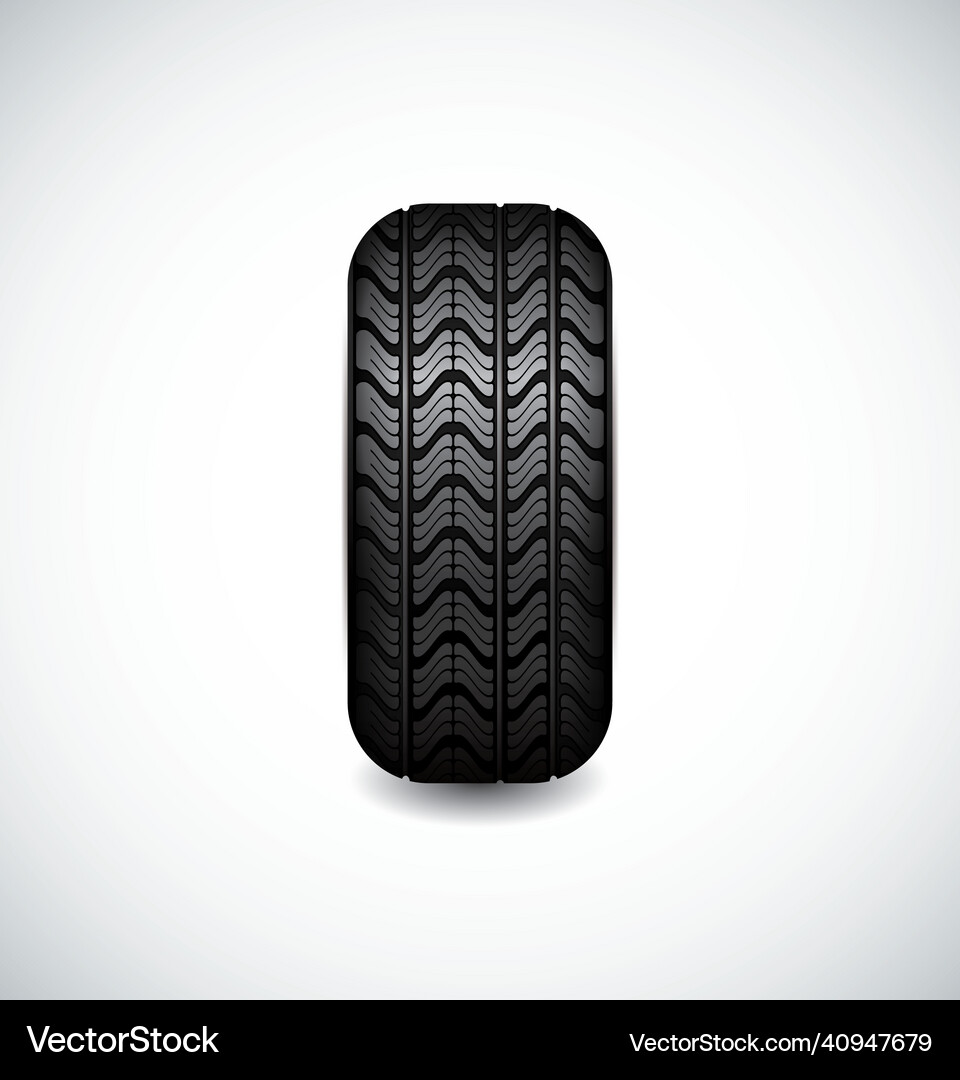 Rubber tire Royalty Free Vector Image - VectorStock