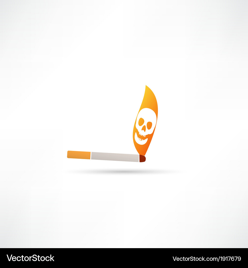 Smoking symbol Royalty Free Vector Image - VectorStock