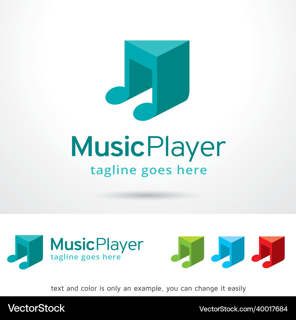 Music logo template Royalty Free Vector Image - VectorStock
