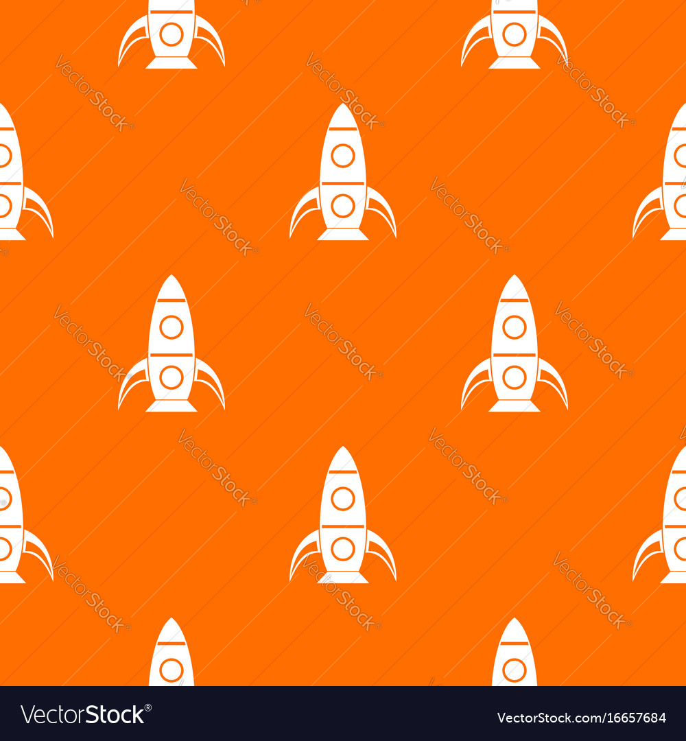 Rocket pattern seamless Royalty Free Vector Image