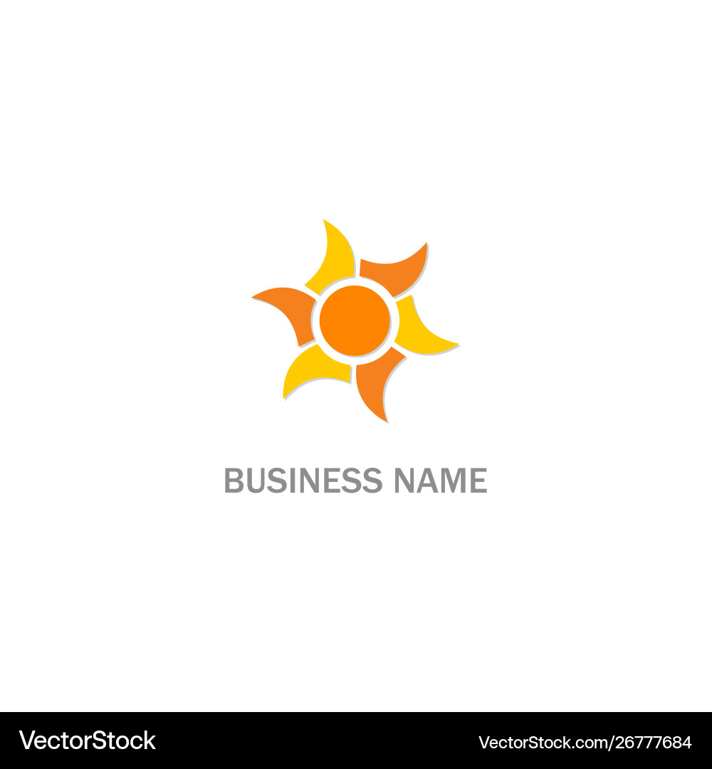 Sun logo Royalty Free Vector Image - VectorStock