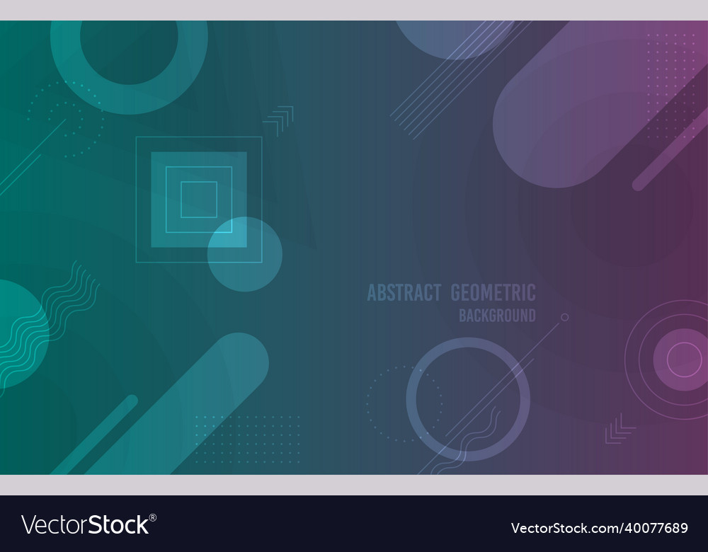 Abstract various geometric shape design pattern Vector Image