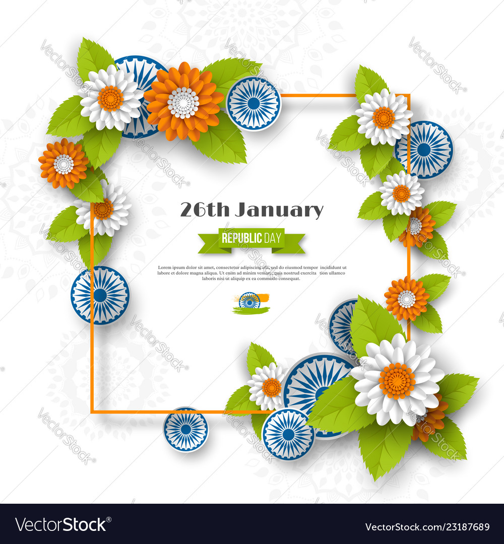 Indian republic day holiday design Royalty Free Vector Image Indian republic day holiday design Royalty Free Vector Image