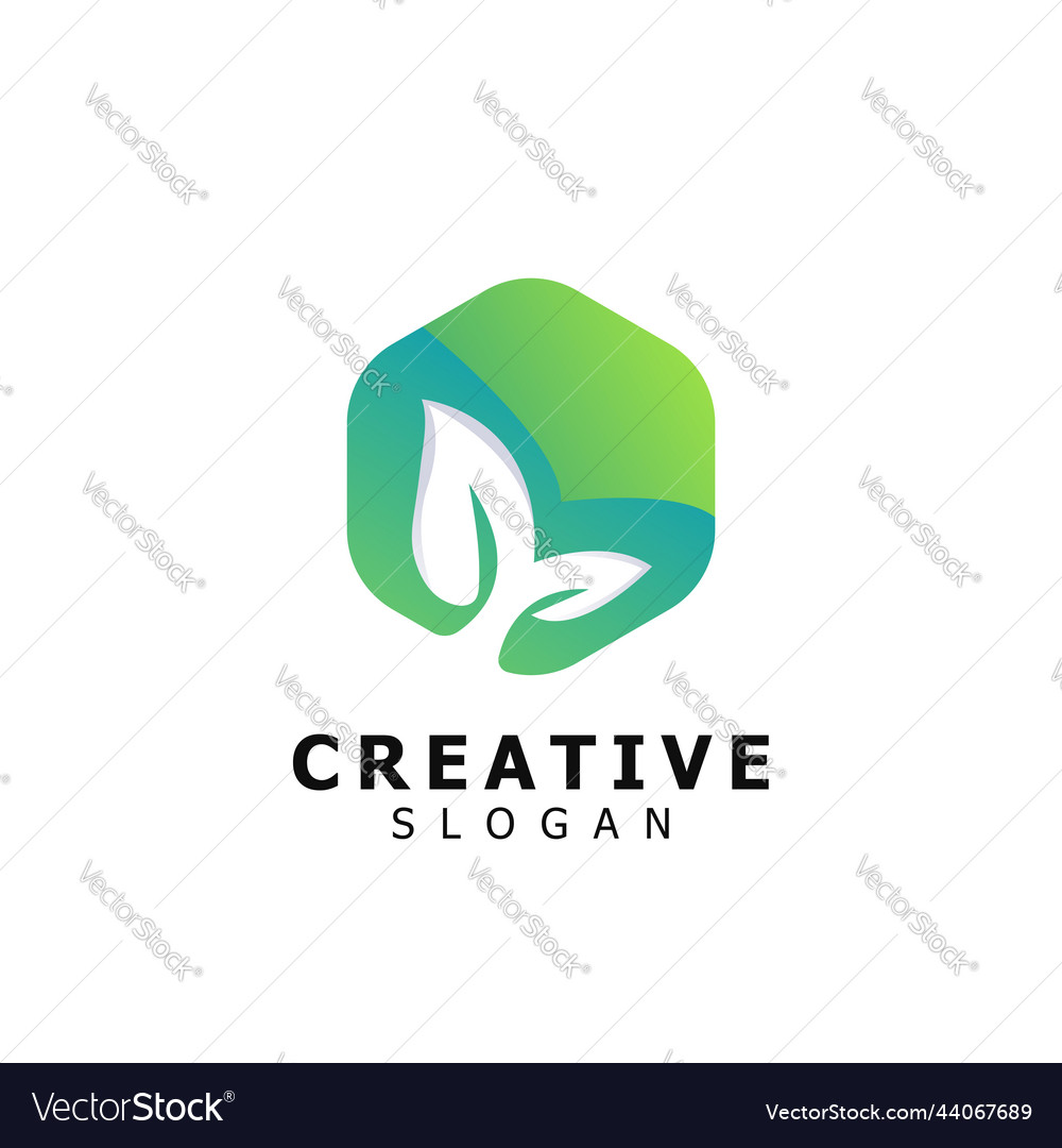 Leaf logo template Royalty Free Vector Image - VectorStock