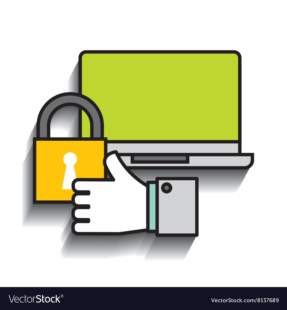 Security system design Royalty Free Vector Image