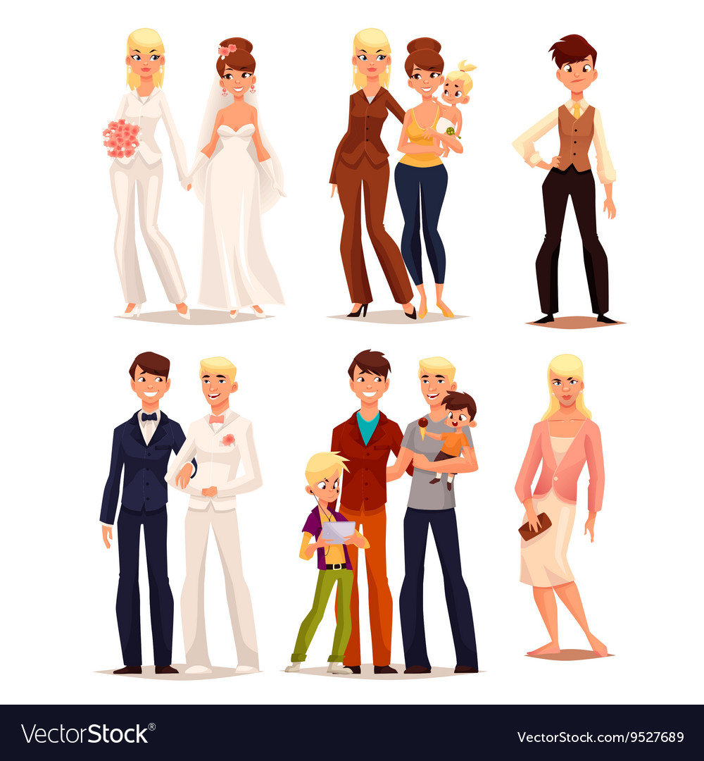 Set People With Different Sexual Orientations Vector Image
