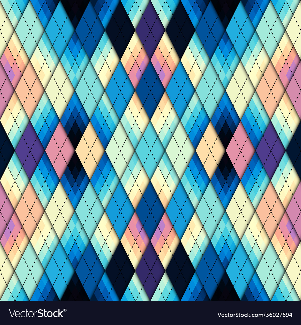 Argyle seamless pattern background pattern Vector Image