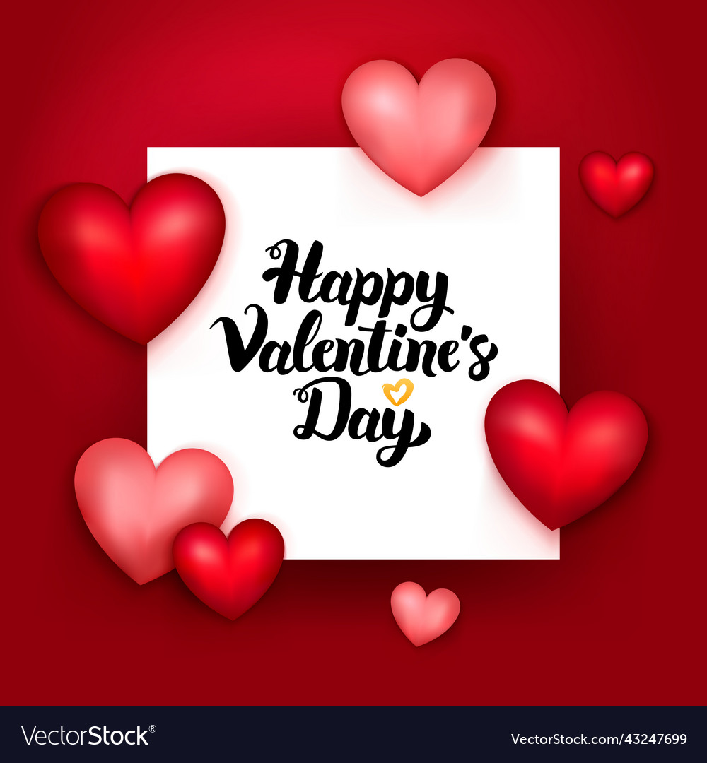 Happy valentines day paper Royalty Free Vector Image