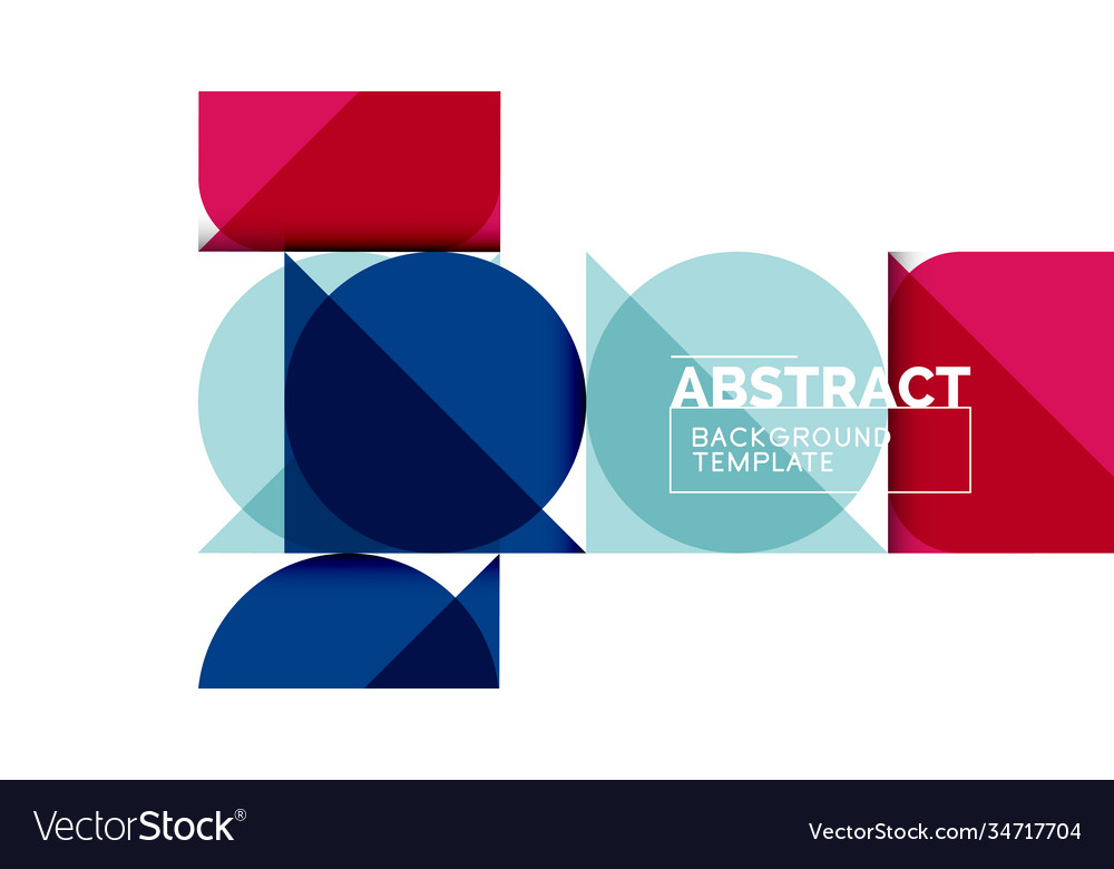 Clean minimal geometric abstract background Vector Image