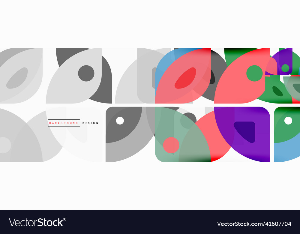 Lines squares circles and triangles geometric Vector Image