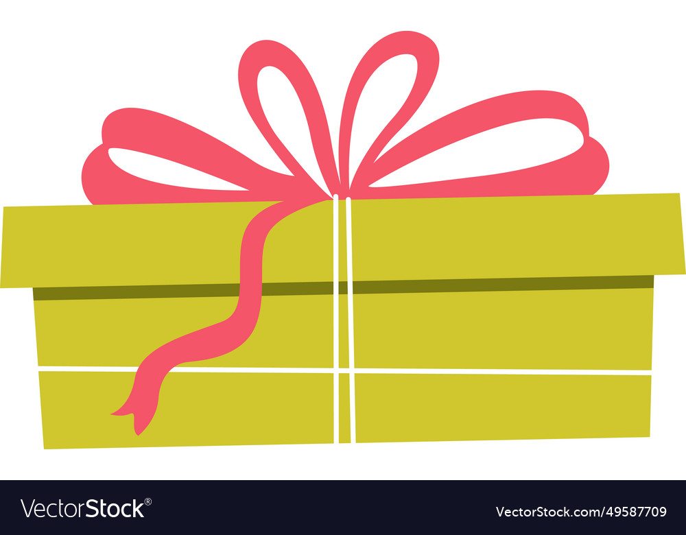 Gift box present Royalty Free Vector Image - VectorStock