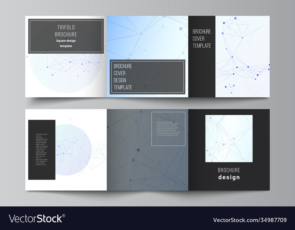 Layout square format covers templates Royalty Free Vector