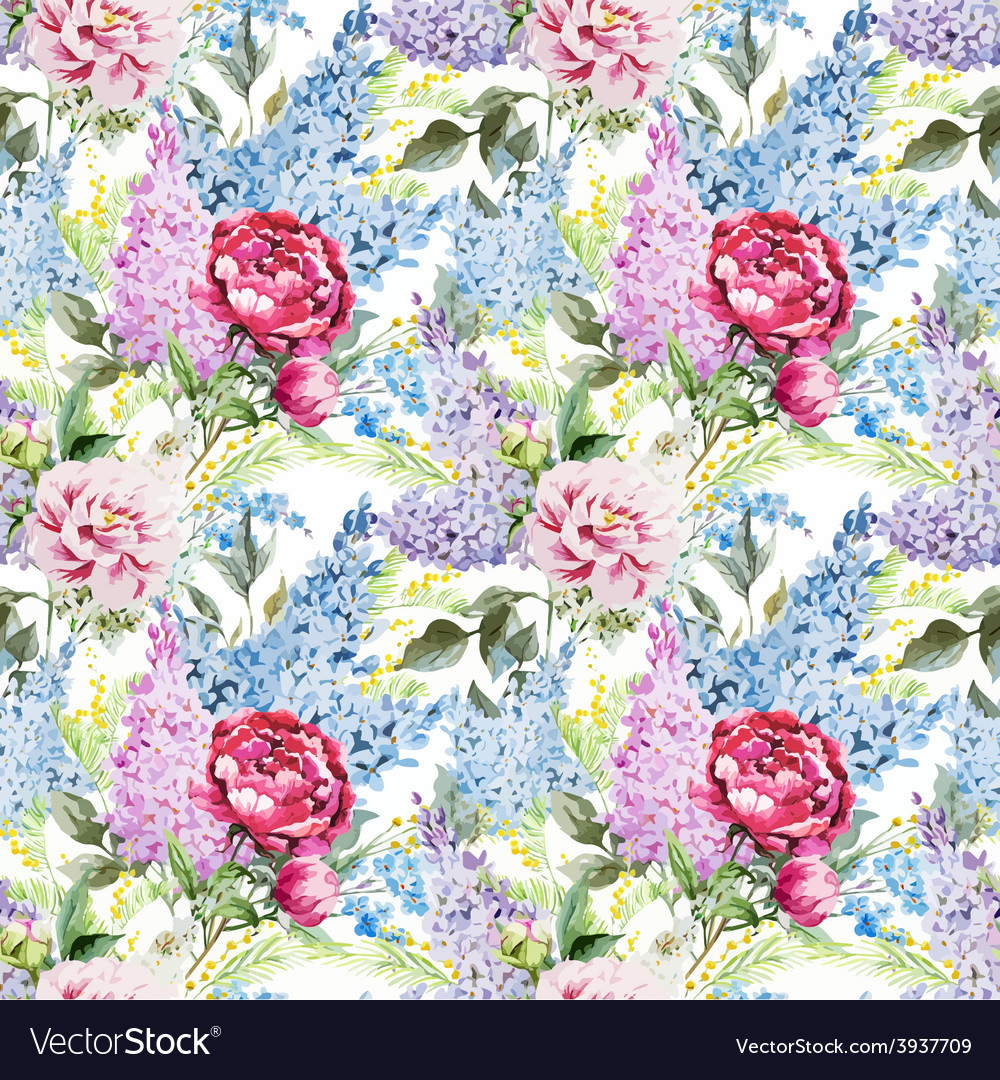 Lilac pattern Royalty Free Vector Image - VectorStock