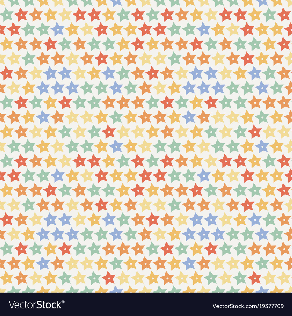 Seamless star pattern Royalty Free Vector Image
