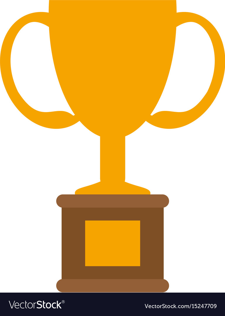 Trophy flat Royalty Free Vector Image - VectorStock