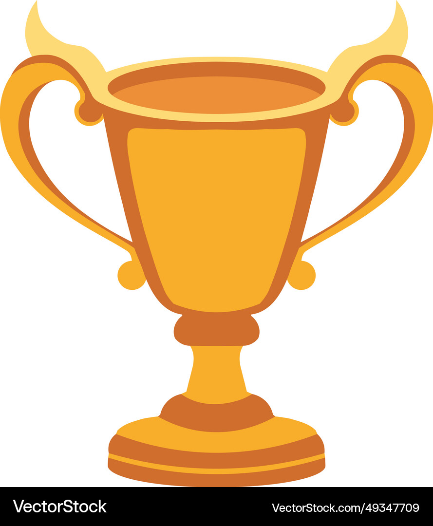 Video game item trophy Royalty Free Vector Image