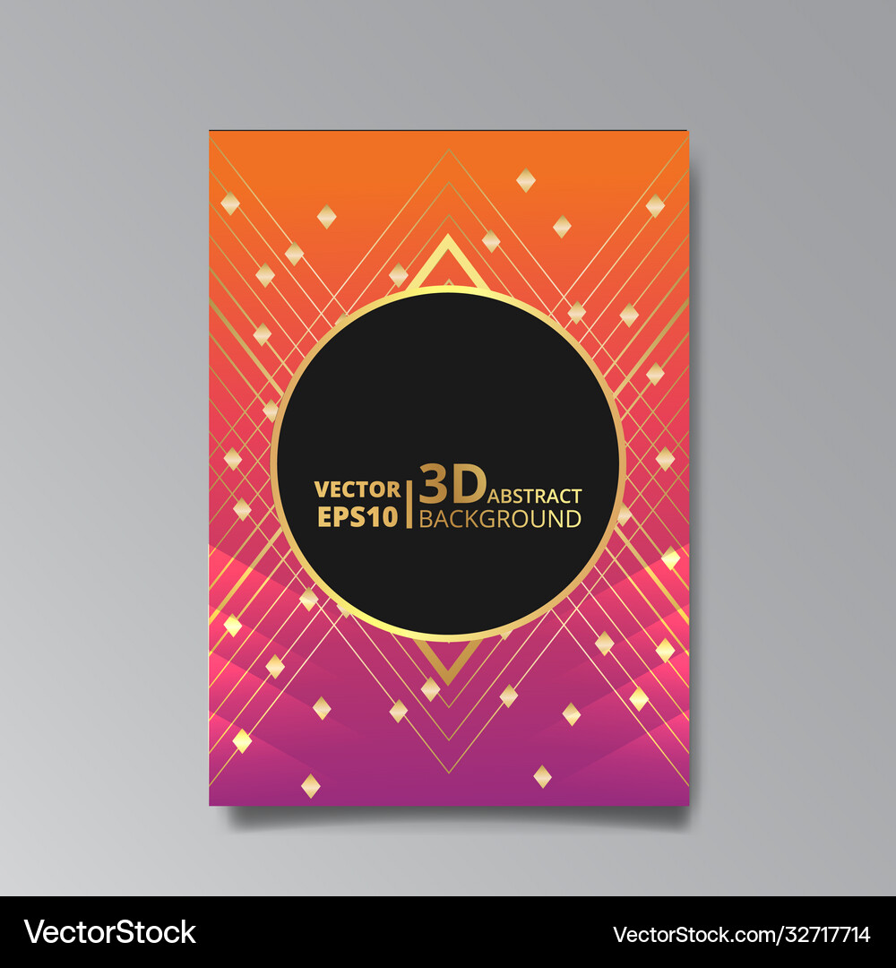 Chaos abstract geometric covers design cool Vector Image