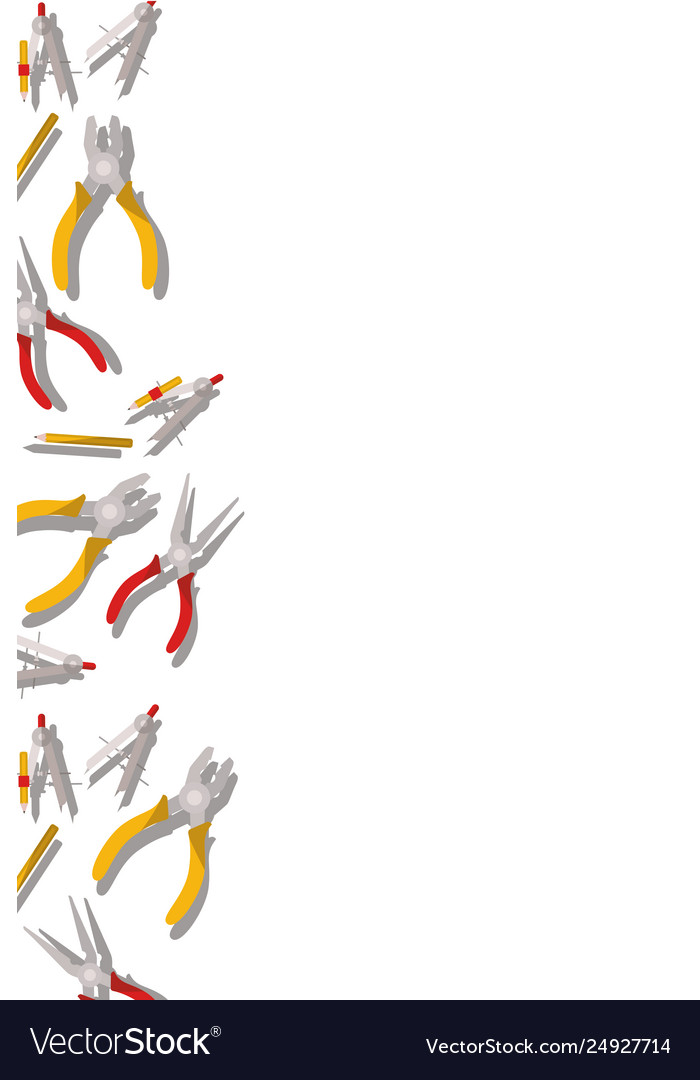 Construction tools pattern isolated icon Vector Image