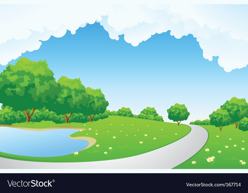 Landscape Royalty Free Vector Image - VectorStock