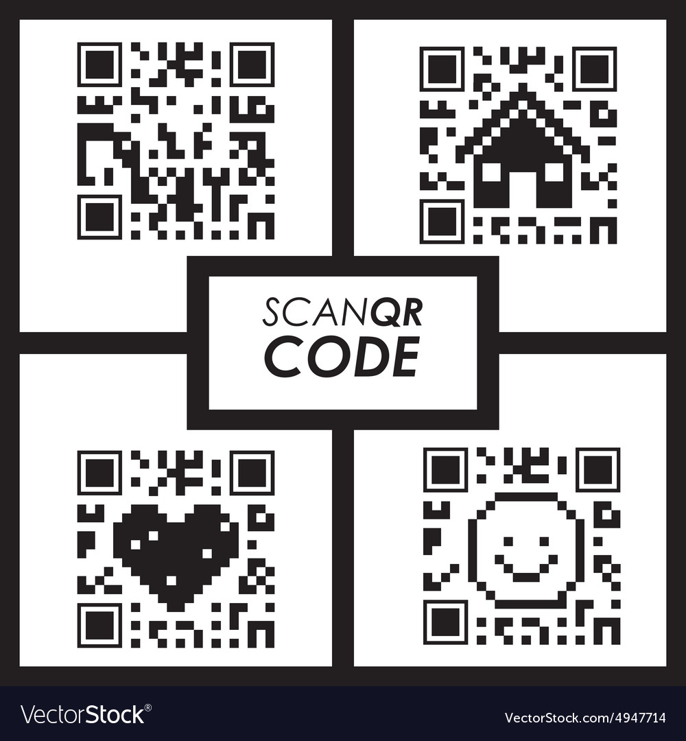 Scan qr code design Royalty Free Vector Image - VectorStock