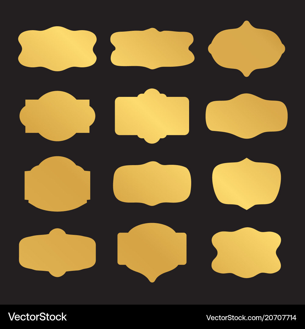 Set of sticker template Royalty Free Vector Image