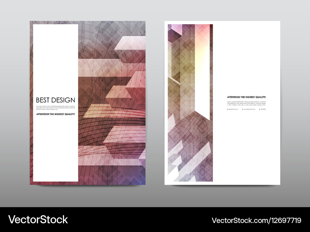 Brochure layout template flyer design Royalty Free Vector