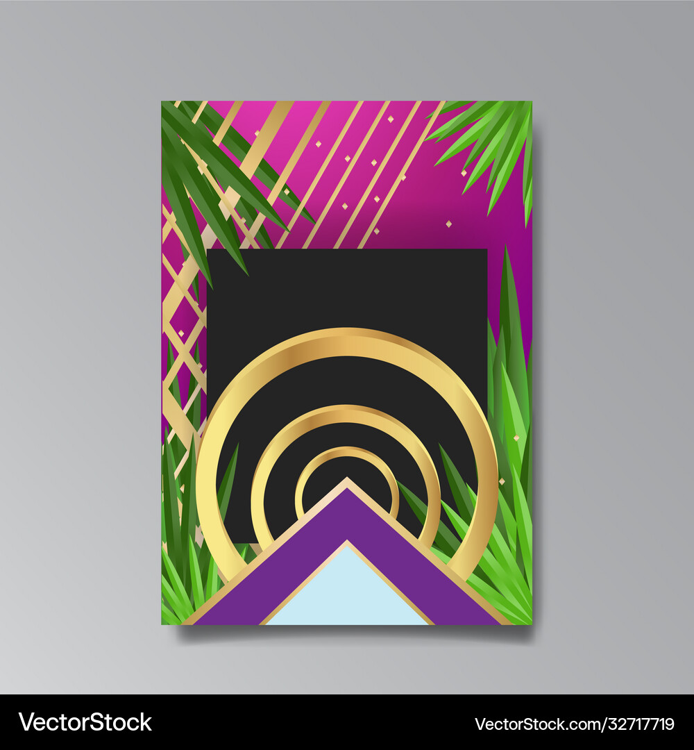 Chaos abstract geometric covers design cool Vector Image