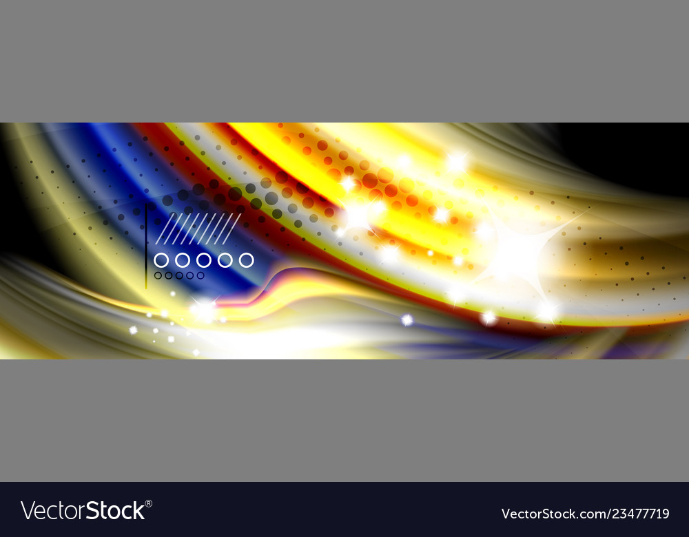 Fluid liquid wave pattern Royalty Free Vector Image