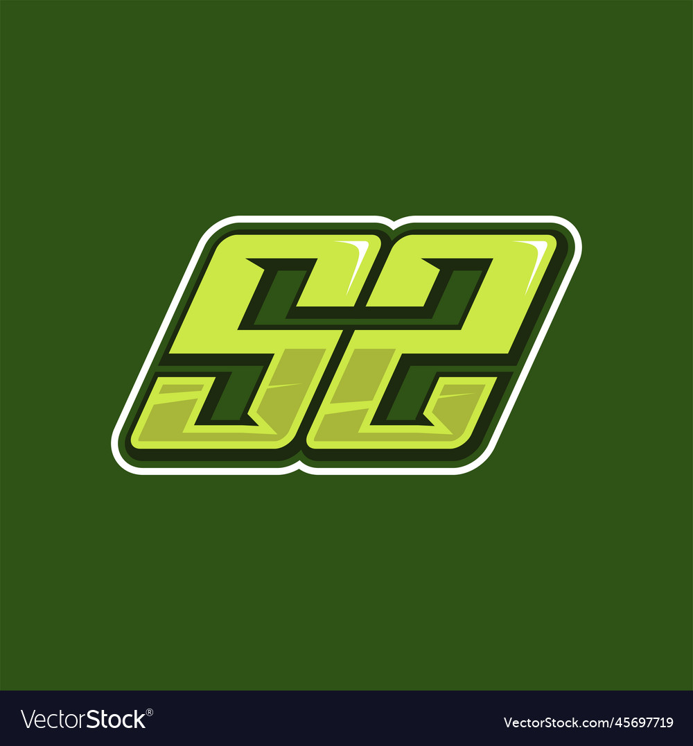 Racing Number 52 Logo Design Royalty Free Vector Image racing-number-52-logo-design-royalty-free-vector-image