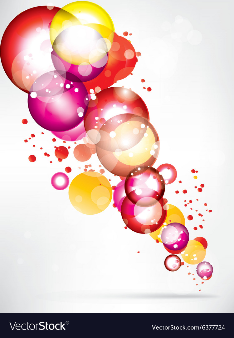 Abstract background with colored elements Vector Image