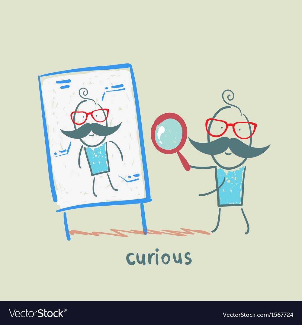 Curious Royalty Free Vector Image - VectorStock