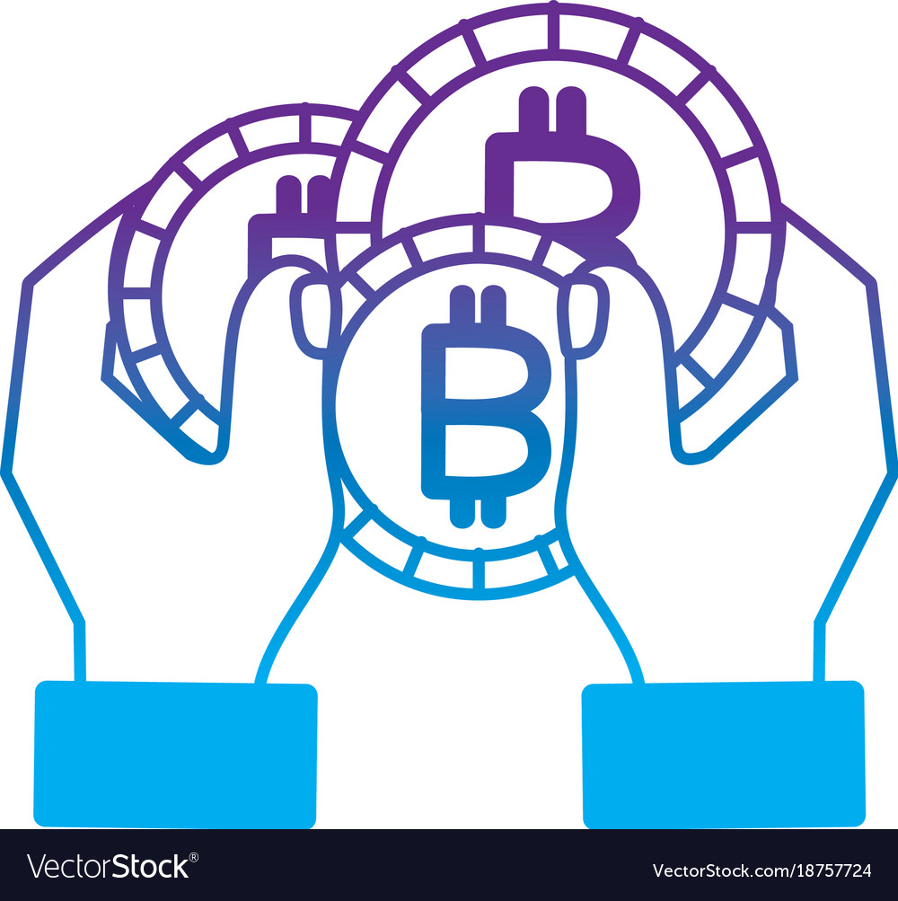 Isolated bitcoin design Royalty Free Vector Image