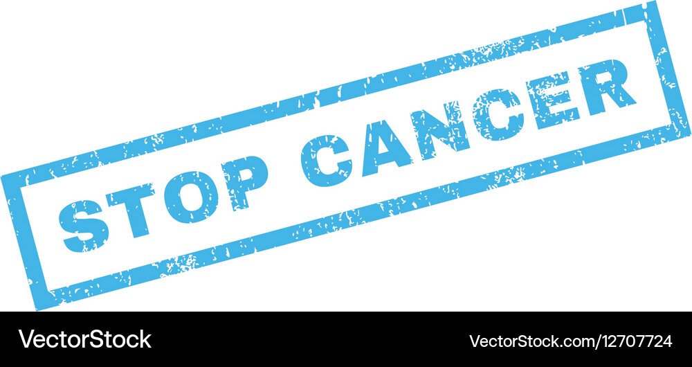 Stop cancer rubber stamp Royalty Free Vector Image
