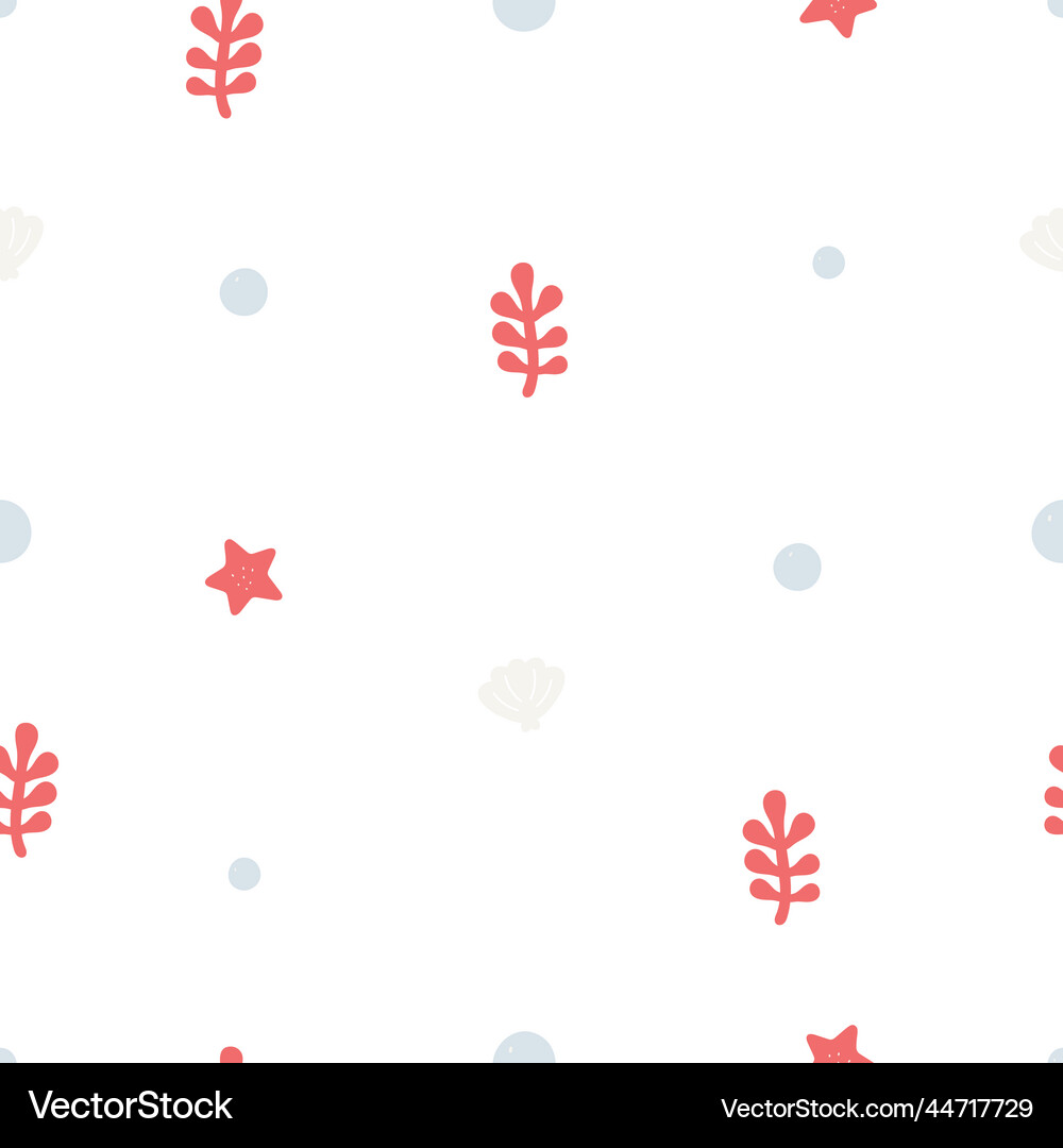 Seamless sea pattern Royalty Free Vector Image