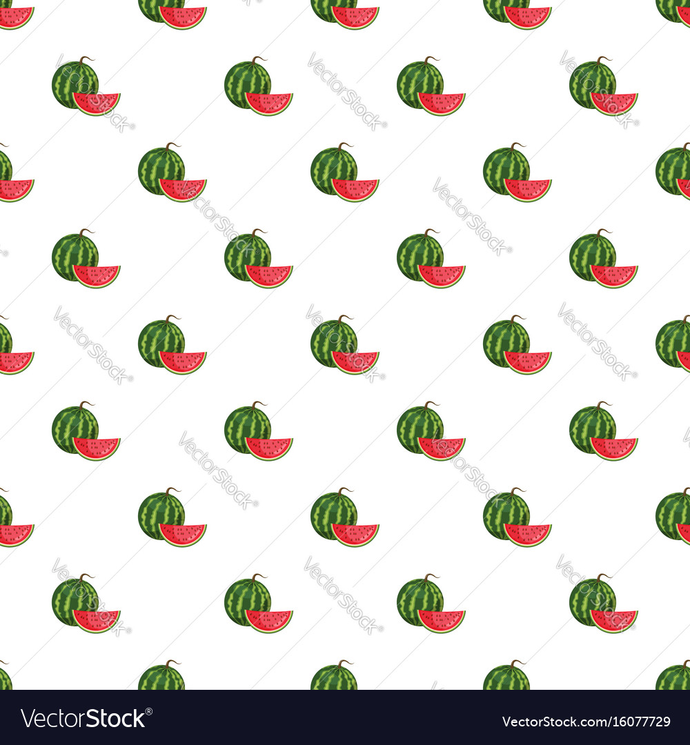 Watermelon pattern Royalty Free Vector Image - VectorStock