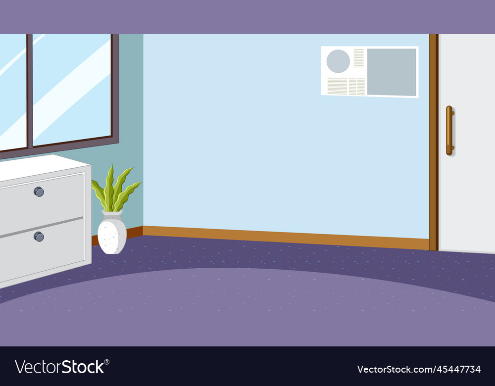 Empty room interior design Royalty Free Vector Image