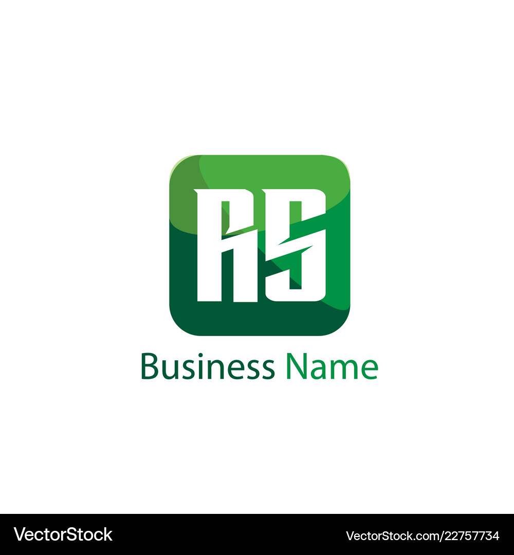 Initial letter rs logo template design Royalty Free Vector