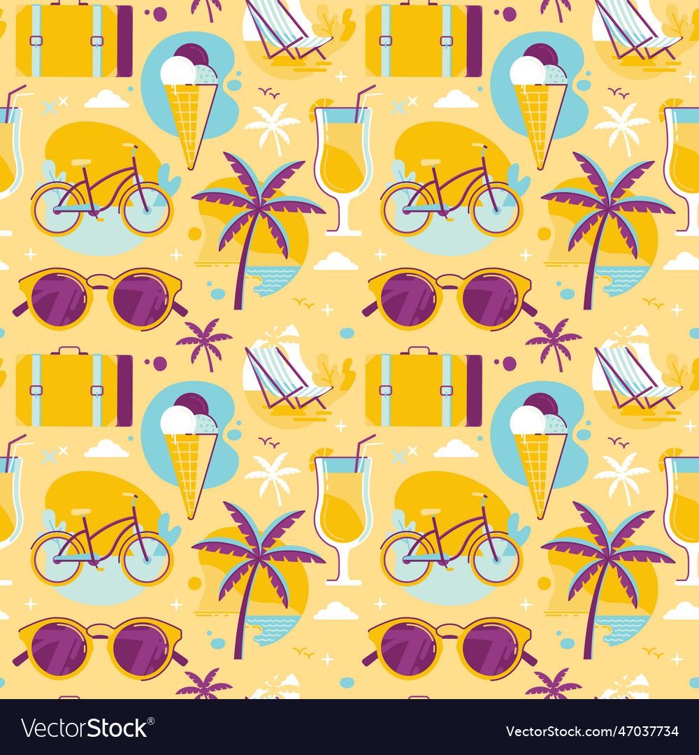 Summer pattern Royalty Free Vector Image - VectorStock