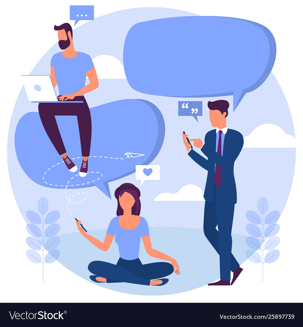 Dialogue speech bubbles Royalty Free Vector Image
