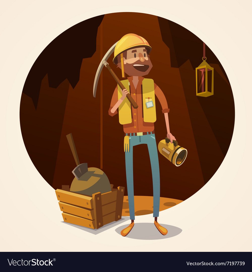 Mining concept Royalty Free Vector Image - VectorStock