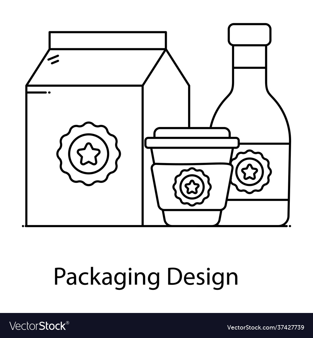 Packaging design Royalty Free Vector Image - VectorStock