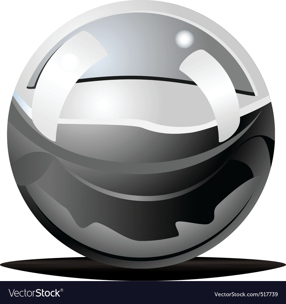 Stainless ball Royalty Free Vector Image - VectorStock