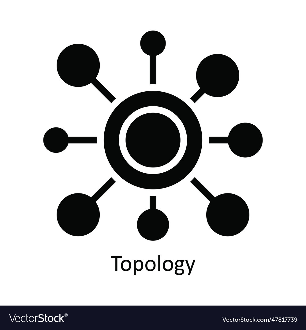 Topology solid icon design na Royalty Free Vector Image