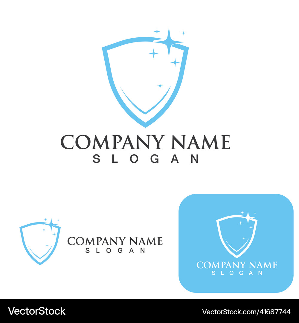 Cleaning logo and symbol Royalty Free Vector Image