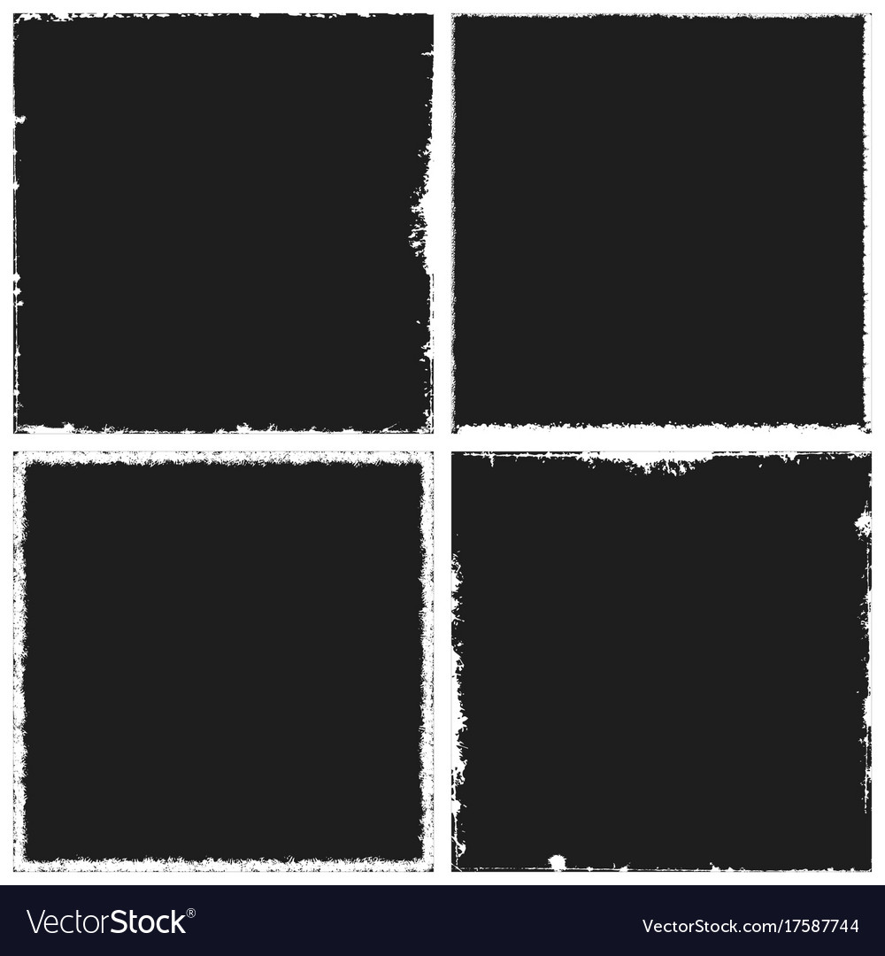 Dark frame set Royalty Free Vector Image - VectorStock
